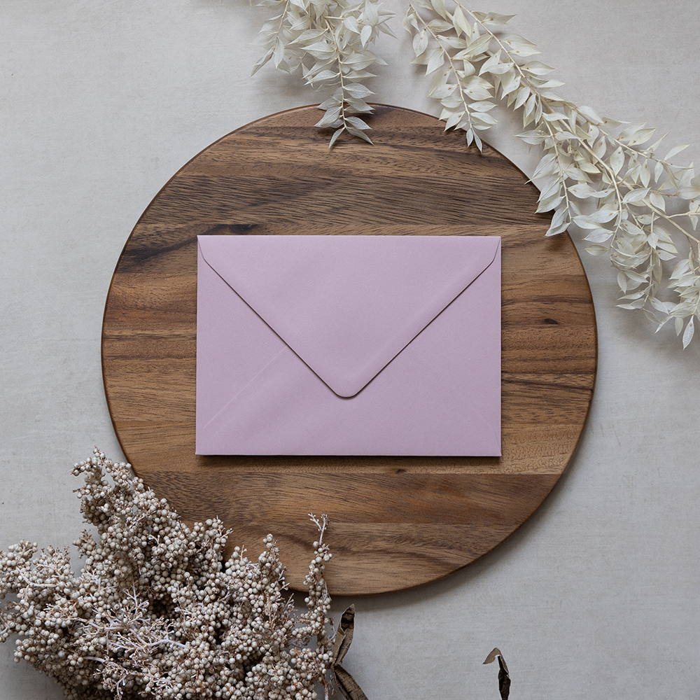 Dusky Pink Envelopes | C7, C6, 5x7", C5, Square | DIY
